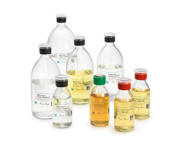 Soybean Casein Digest Broth (TSB) in bottle with screw cap and septum ...